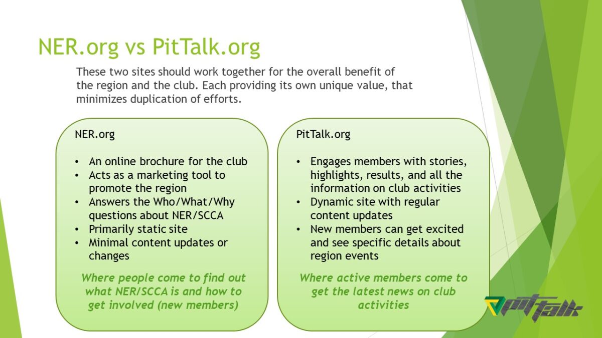 NER.org Gets a New Look | Pit Talk